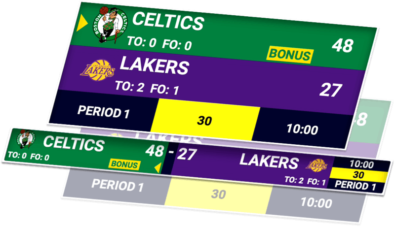 Basketball Scoreboard Overlay for OBS & Streaming Software